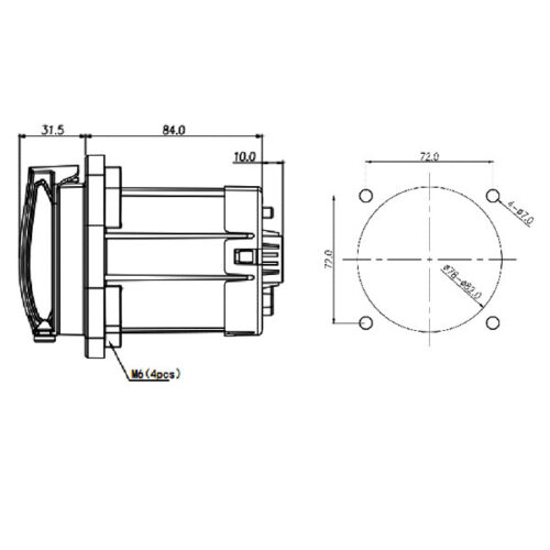 DC charging socket - Automotive Low High Voltage Electrical Wiring ...