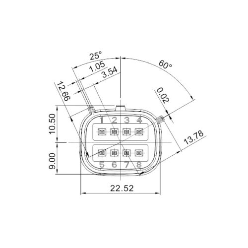 GD Series - Automotive Combined Power Connector - 2+8 Pin Hybrid Power ...